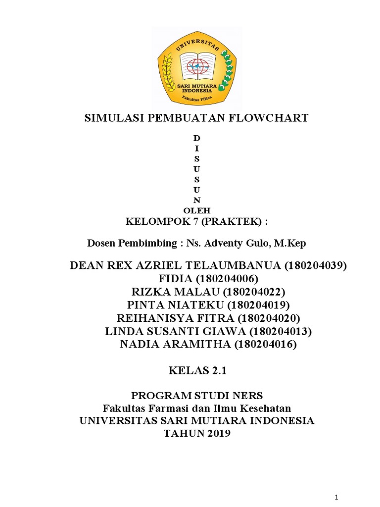 Makalah Simulasi Pembuatan Flowchart | PDF