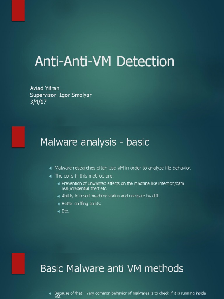 Anti-VM Detection Techniques and Hooking Methods | PDF | Windows Registry | Virtual Machine