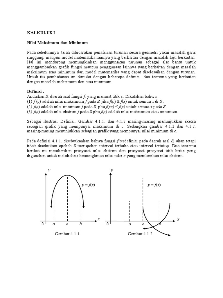 Nilai Maksimum & Minimum | PDF