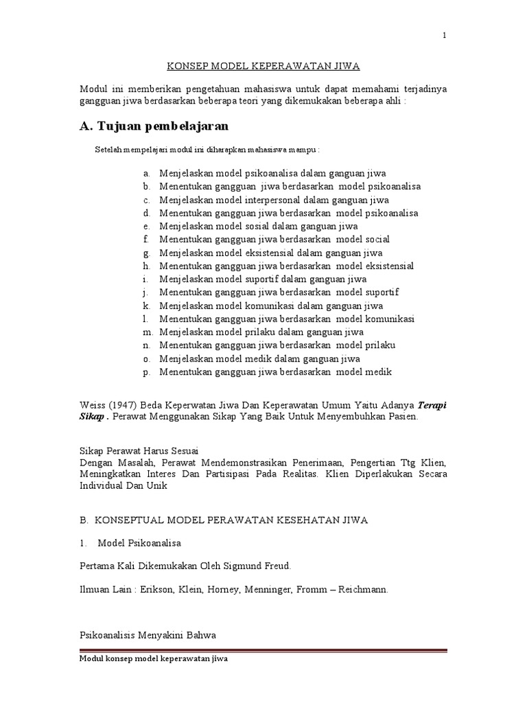 Modul Keperawatan Jiwa Mahasiswa | PDF | Karier & Perkembangan | Pengembangan Diri