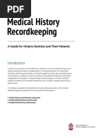 RCDSO Guidelines Dental Recordkeeping | PDF | Medical Diagnosis | Dentistry