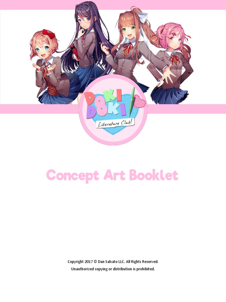 DDLC Concept Art Booklet PDF | PDF | Leisure