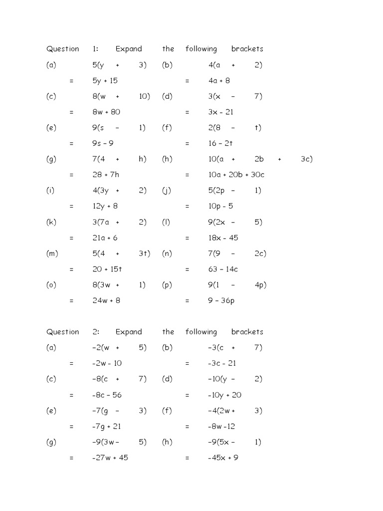 Maths Answer Sheet | PDF
