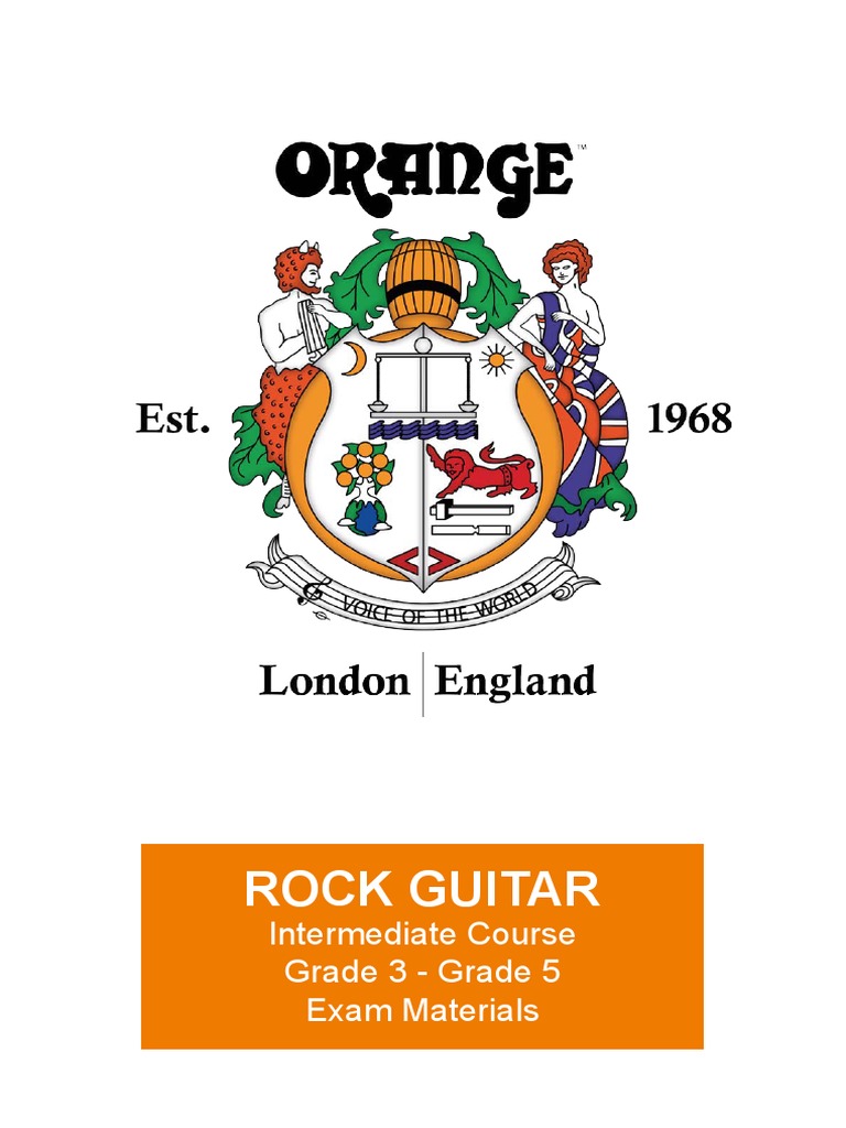 Intermediate Rock Guitar Exam Guide | PDF | Minor Scale | Chord (Music)