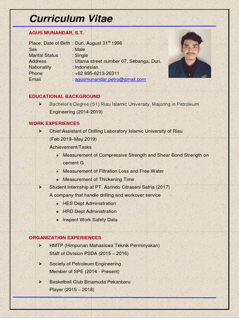 Cv Agus Munandar Pdf