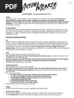 Band Technical Rider Template | PDF | Sound Technology | Sound