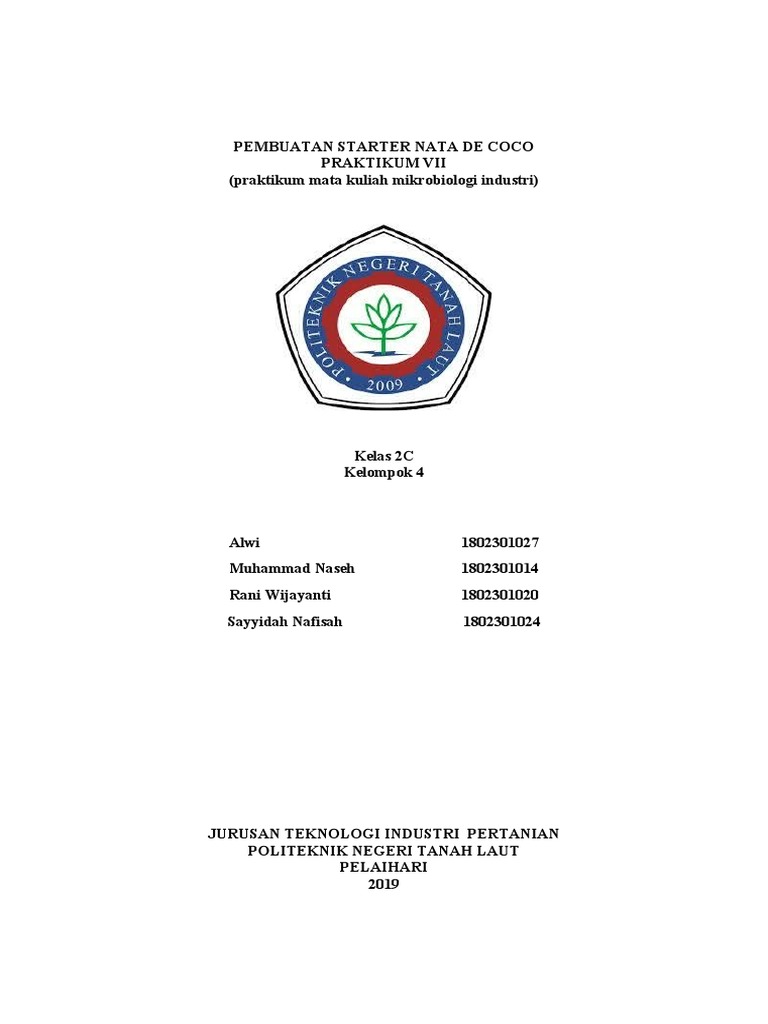 Pembuatan Starter Nata de Coco | PDF