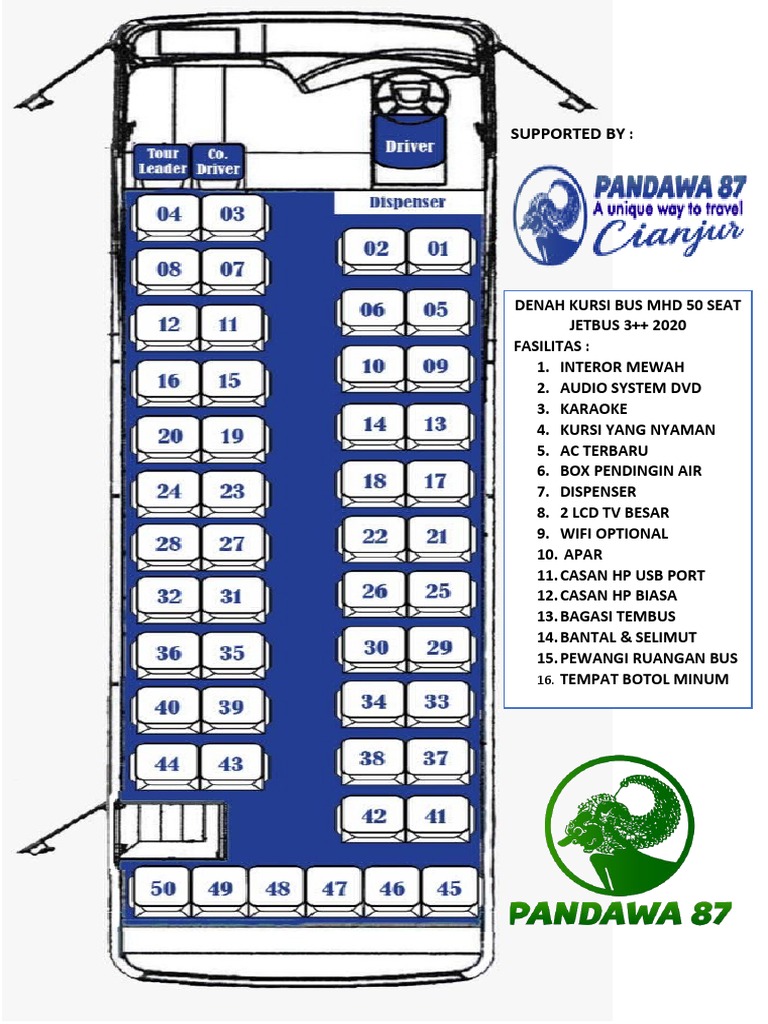 Posisi Denah 50 Seat | PDF