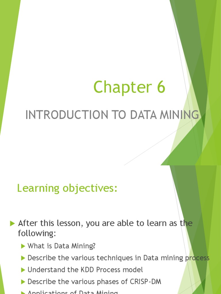 Chapter 6 Data Mining | PDF | Data Mining | Statistical Classification