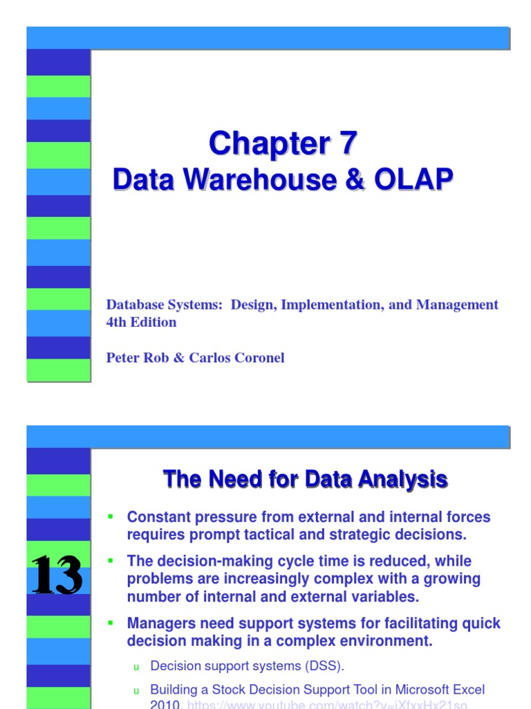 Chapter 7 Data Warehouse & OLAP | PDF | Data Warehouse | Information Science