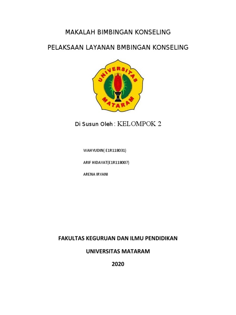 Makalah Bimbingan Konseling | PDF