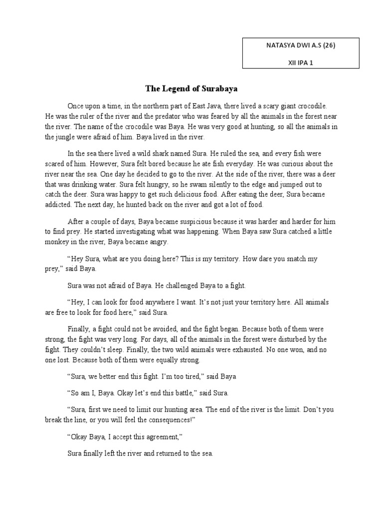 The Legend of Surabaya | PDF | Predation | Nature