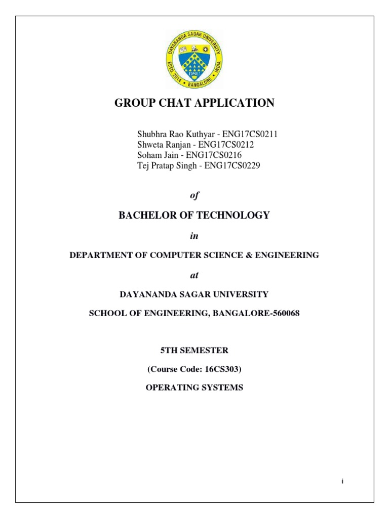 Group Chat Project Report | PDF | Port (Computer Networking) | Internet ...