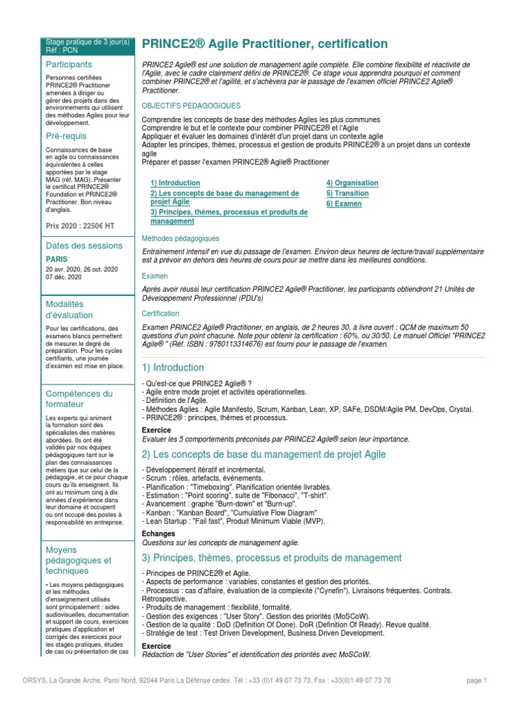 Prince2&Agile PDF | PDF | Méthode agile | Scrum (développement)