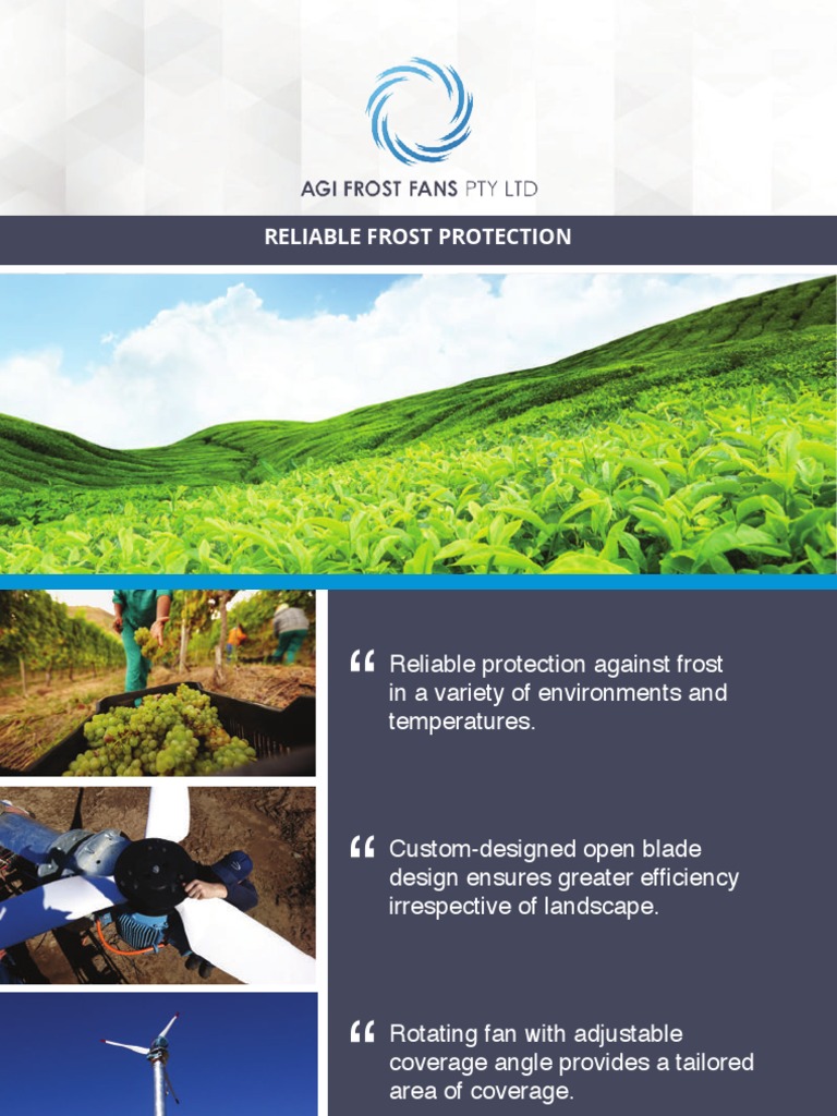 AGI Frost Fans (Pty) Ltd. - Brochure 2018 | PDF | Frost | Electric Motor
