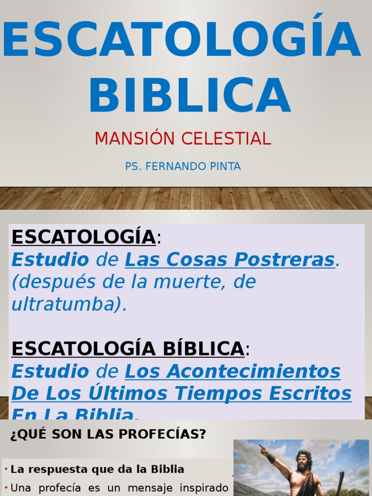 Escatologia Biblica 2020 Feprpinta | PDF | Escatología | Éxtasis