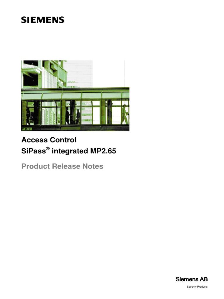 252 SiPass Int MP2 65 RelNotes A-100029-1 en | PDF | Antivirus Software ...
