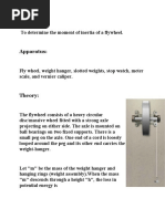 Flywheel Moment of Inertia Experiment | PDF | Physical Quantities ...