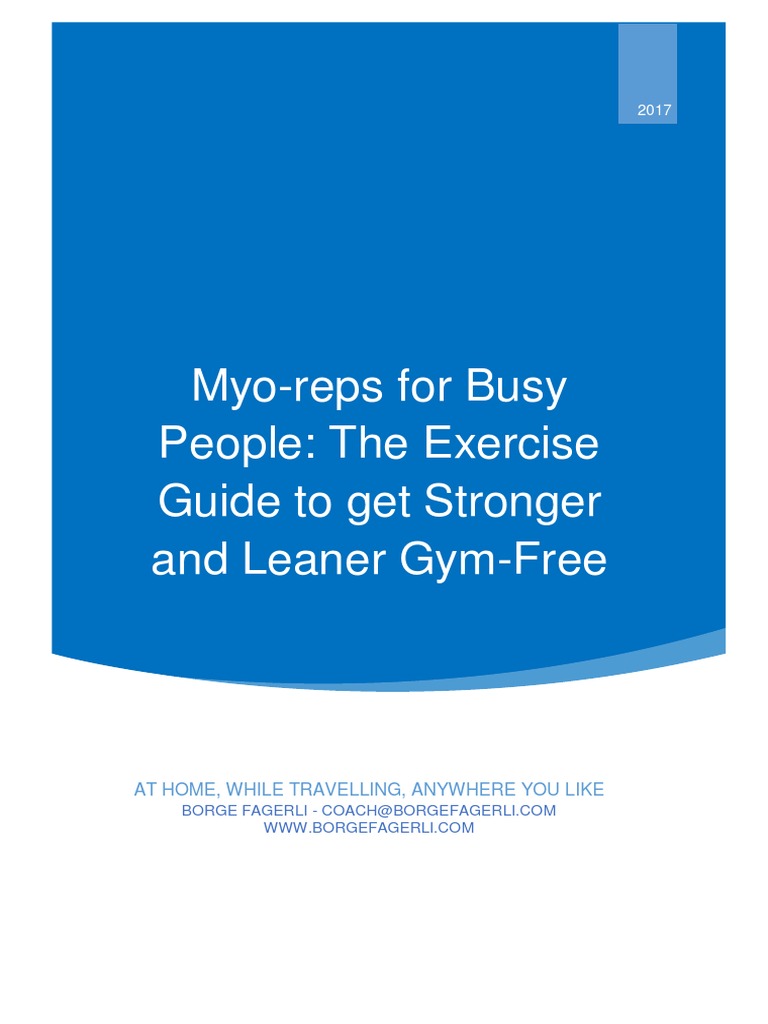 Myo-Reps For Busy People PDF | PDF | Physical Exercise | Human Body