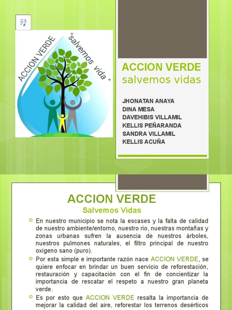 ACCION VERDE Empresa | PDF | Deforestación | Entorno natural