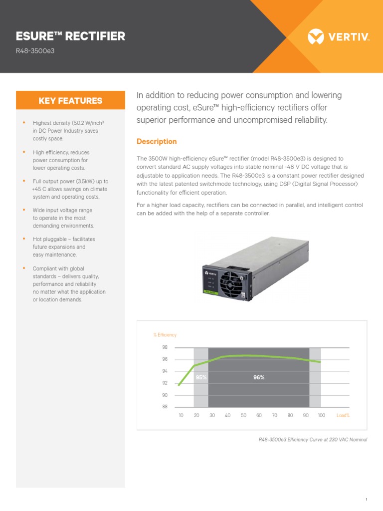r48 3500e3 Datasheet PDF | PDF | Rectifier | Alternating Current