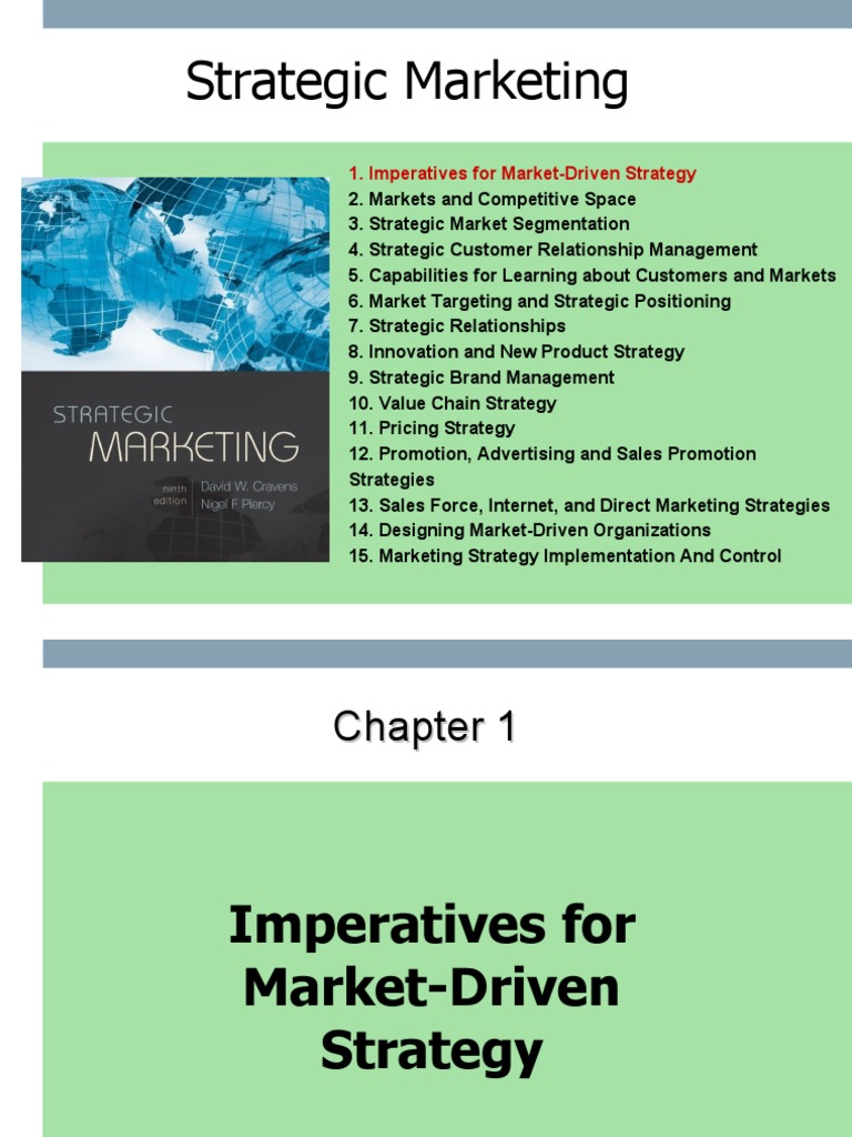 Strategic Marketing 9e David Cravens Nigel Piercy | PDF | Strategic ...