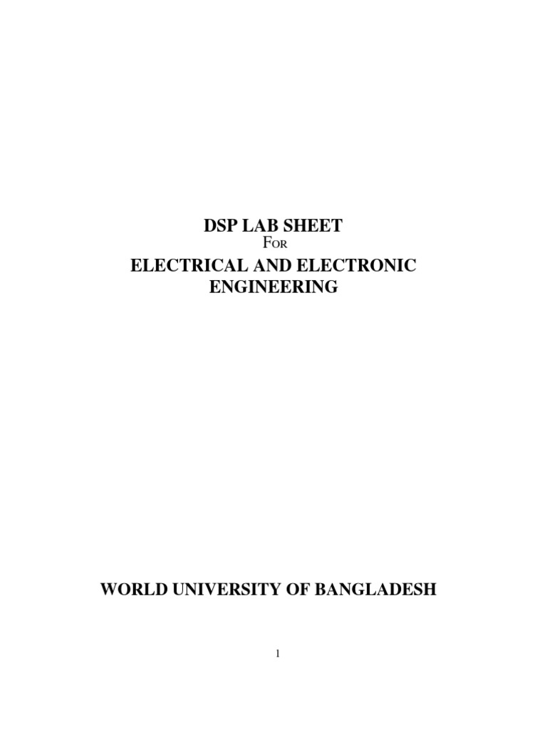 DSP Lab Sheet 2 PDF | PDF | Discrete Fourier Transform | Digital Signal Processing
