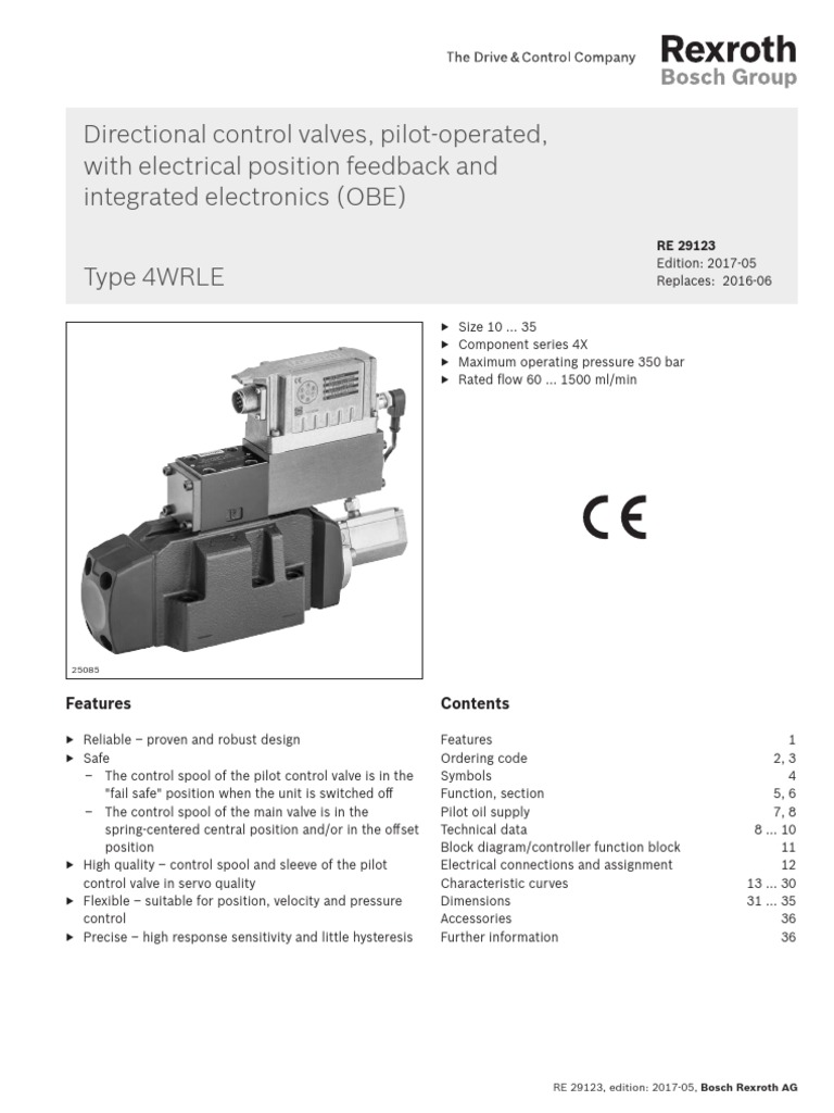 Proportional Valve Catalogue PDF | PDF | Valve | Control Theory