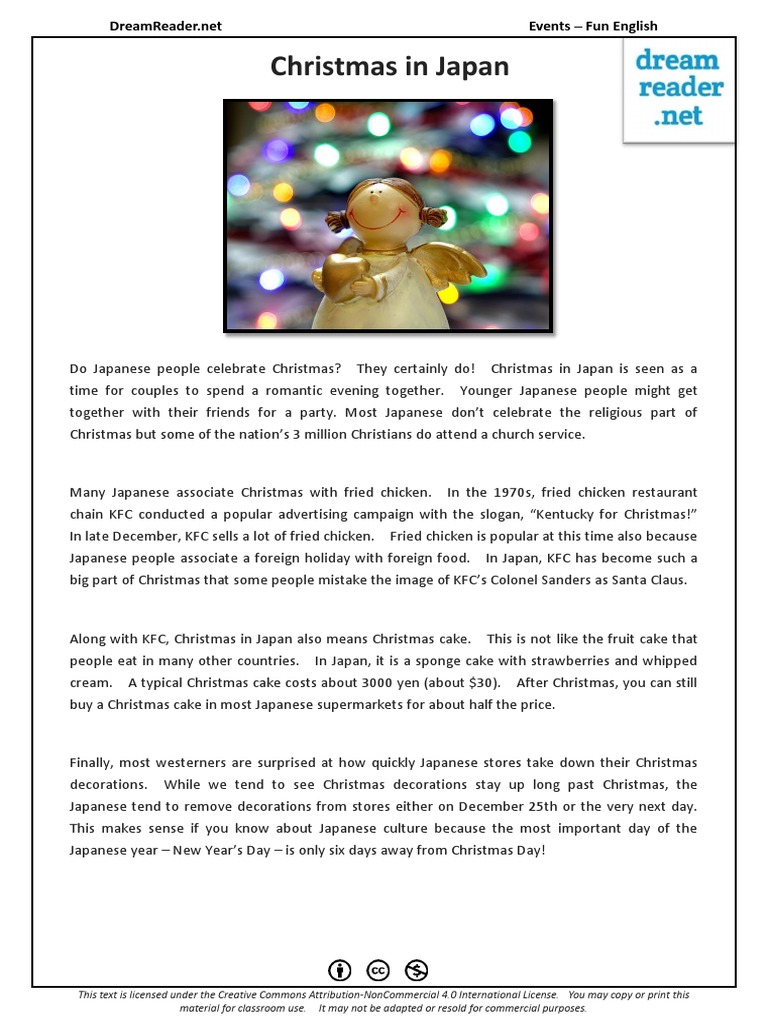 ChristmasJapan FFA Events PDFReading | PDF | Christmas | Christmas ...