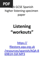 AQA Spanish GCSE Role-play Examples | PDF