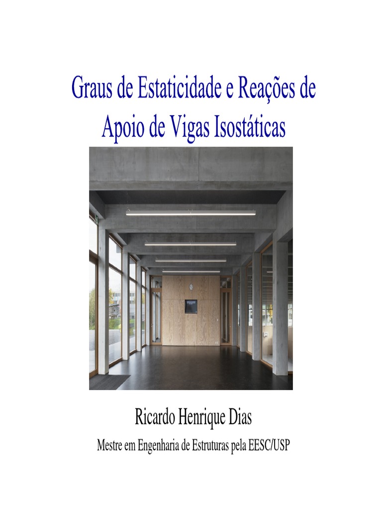 Tipos de Vigas e Apoios Estruturais | PDF | Rotação | Viga