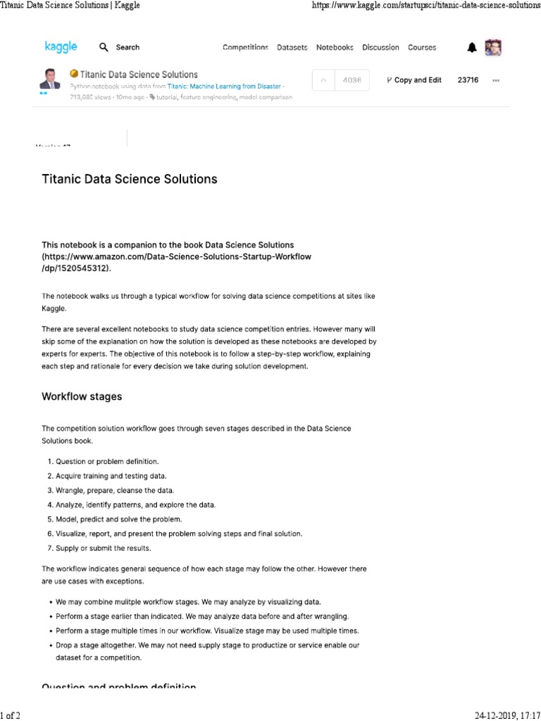 Titanic Data Science PDF | PDF