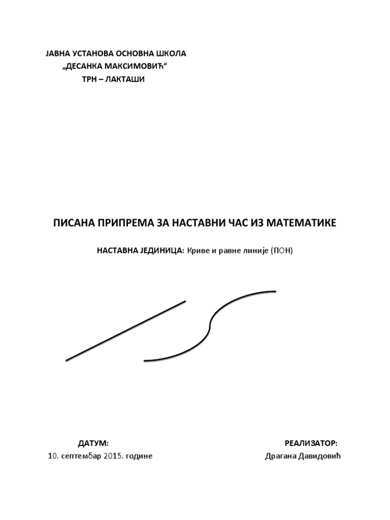 8 Krive I Ravne Linije Pon | PDF