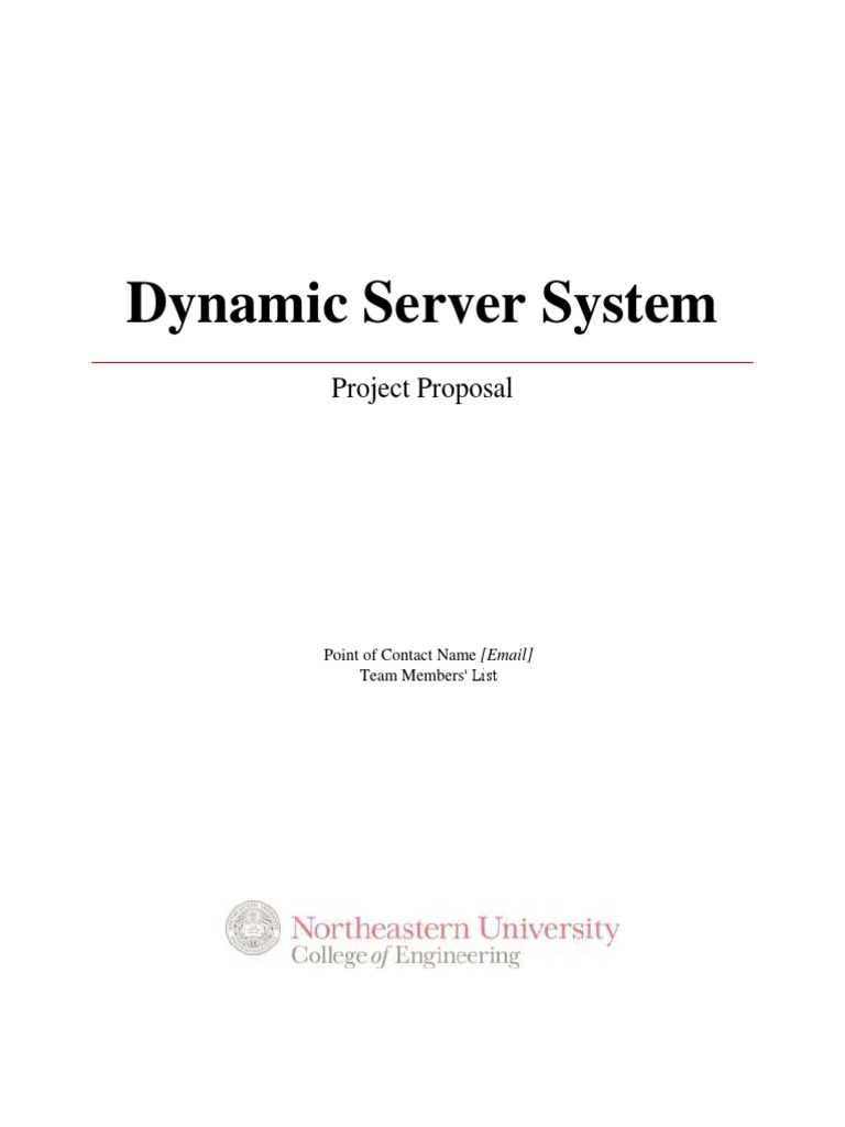 Sample Project Proposal - Dynamic Server | PDF | Simulation | Risk