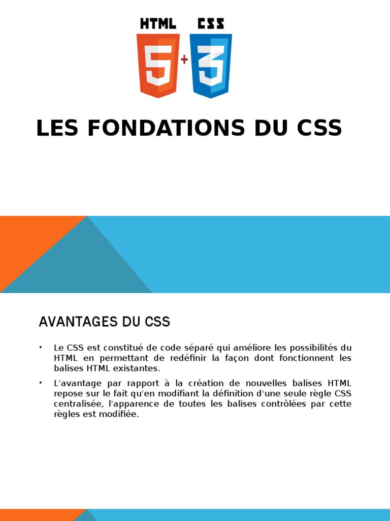 Les Fondations Du CSS | PDF | Langage de balisage | Html