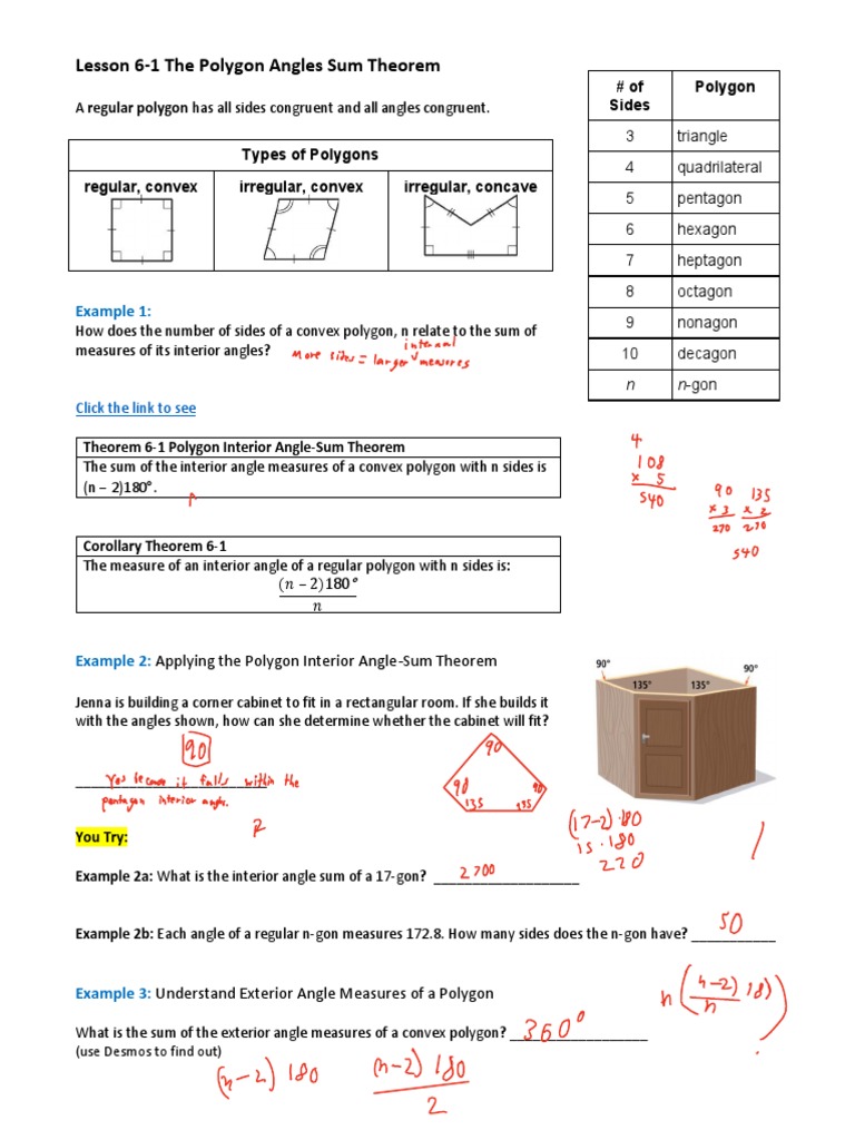 6-1 Note | PDF | Polygon | Geometric Objects