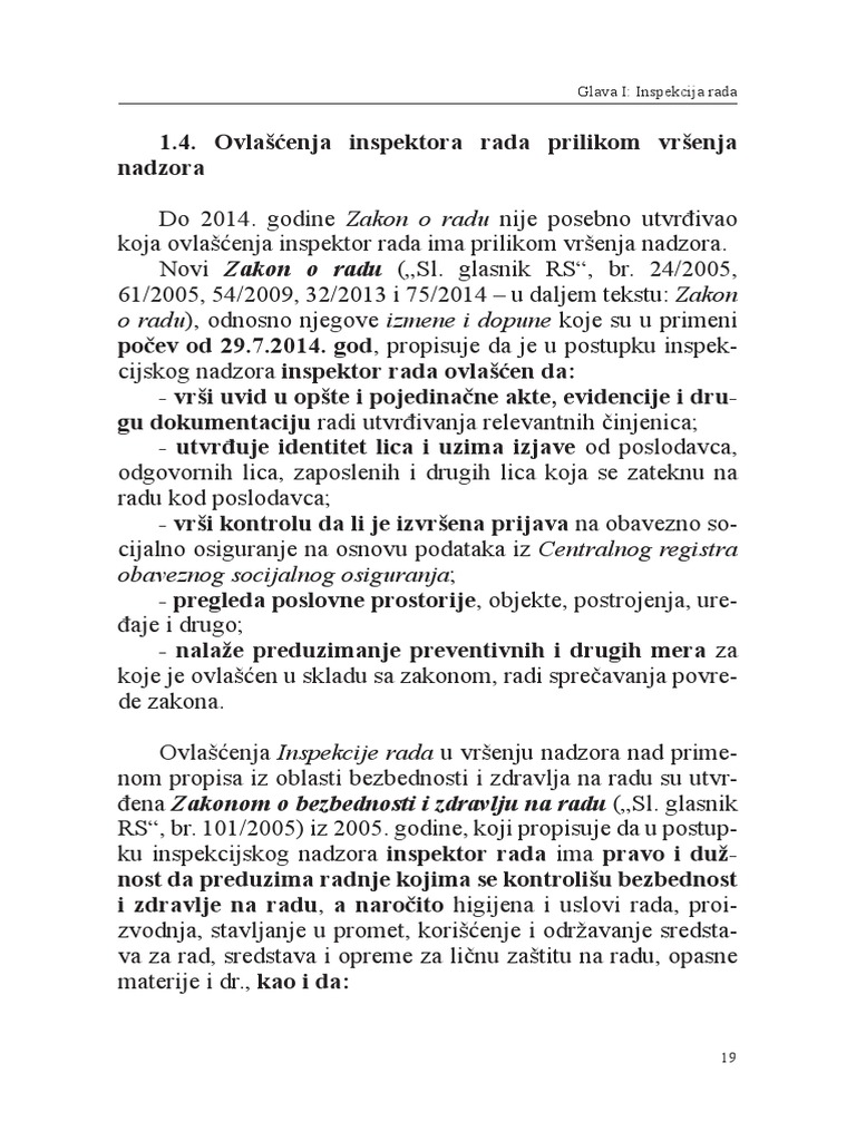Inspekcija Rada Stranice | PDF