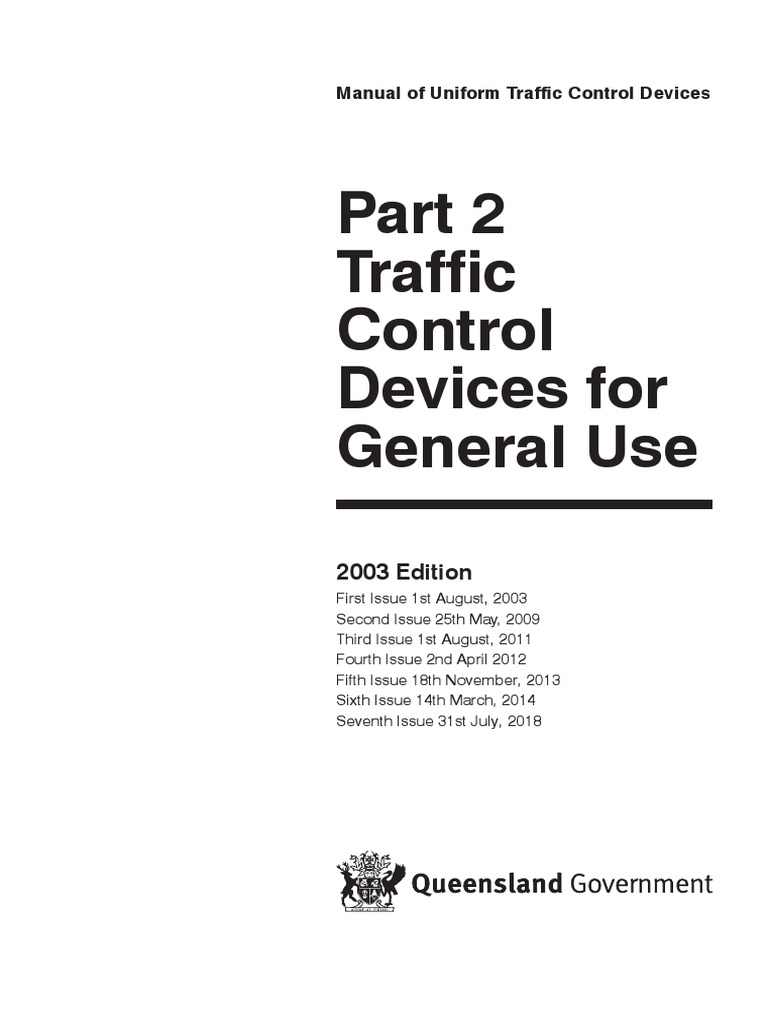 MUTCD PT 2 Traffic Control Devices For General Use PDF | PDF | Traffic ...