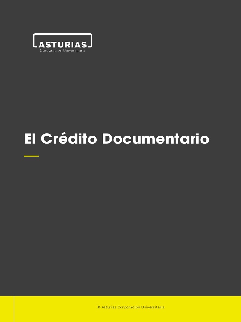El Crédito Documentario PDF | PDF | Carta de crédito | Bancos