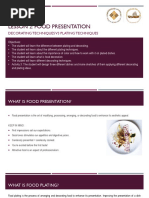 Food Plating Guidelines and Techniques | PDF | Foods | Cooking