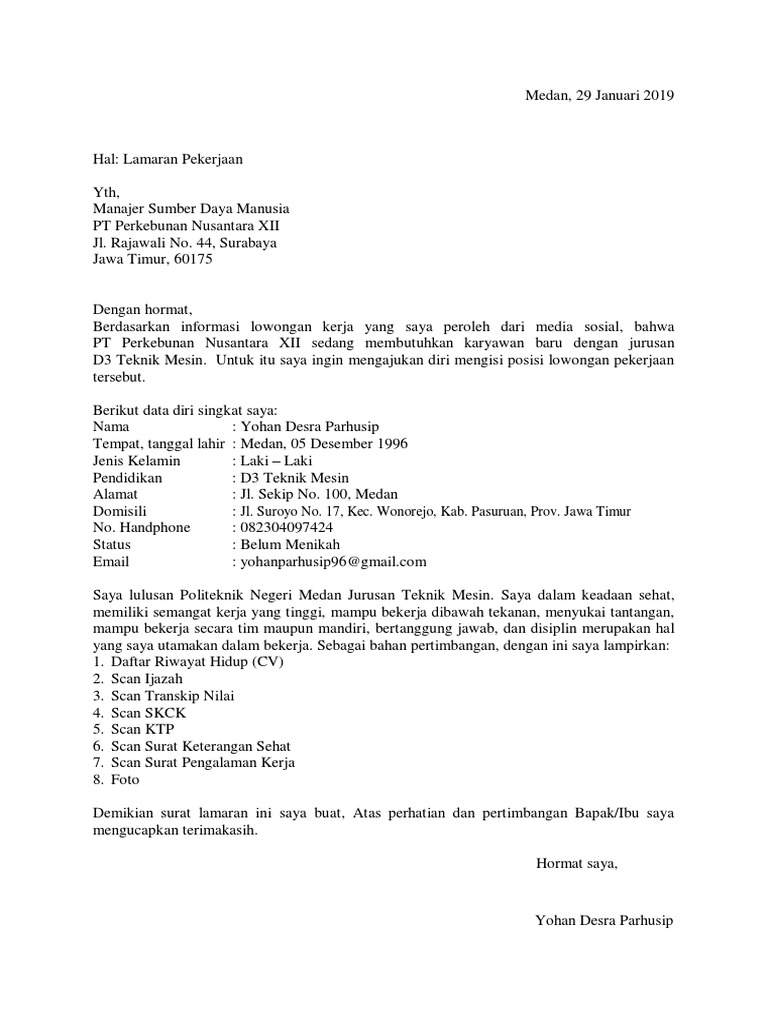 Surat SK PTPN 2021 | PDF