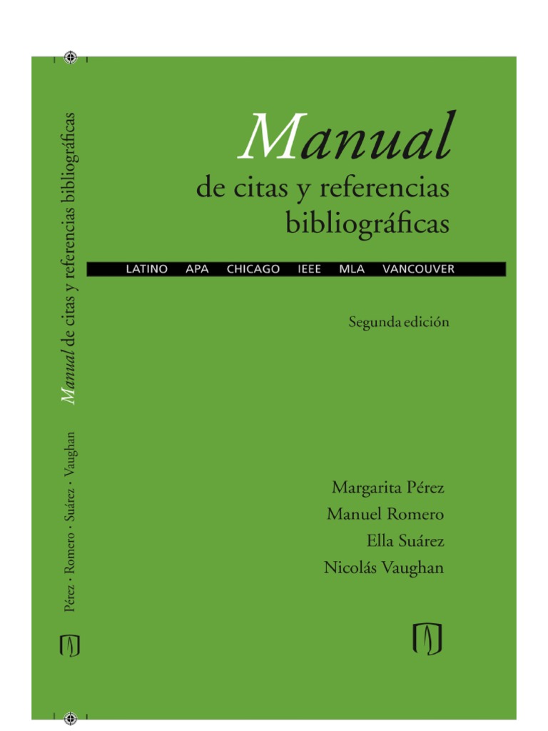 Normas APA Pérez Margarita Manual de Citas y Referencias Bibliográficas | PDF | Estilo apa | Blog