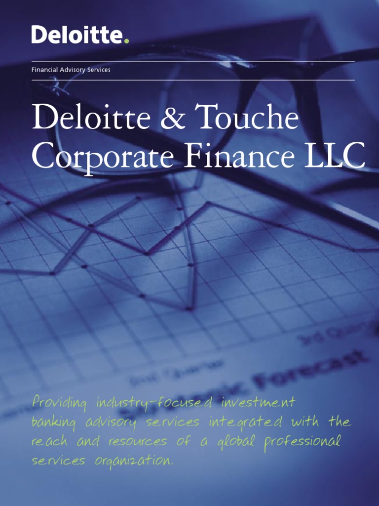Deloitte-FAS Corporate Finance Brochure | Investment Banking | Mergers ...