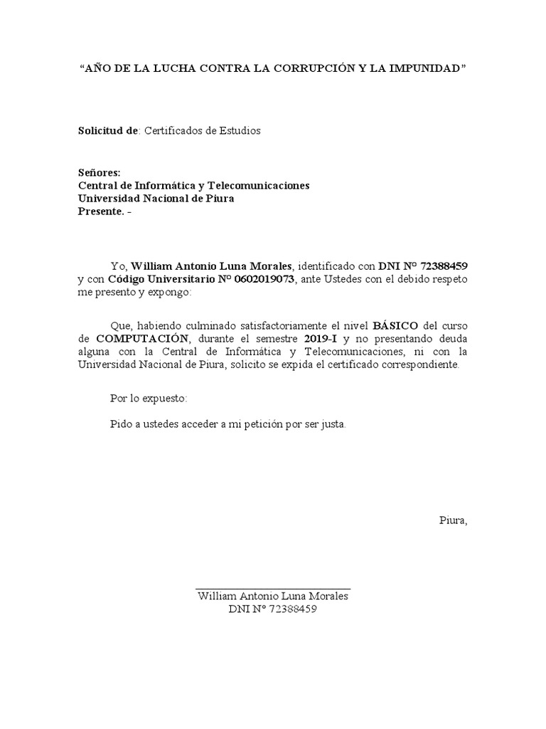 Certificado CIT | PDF