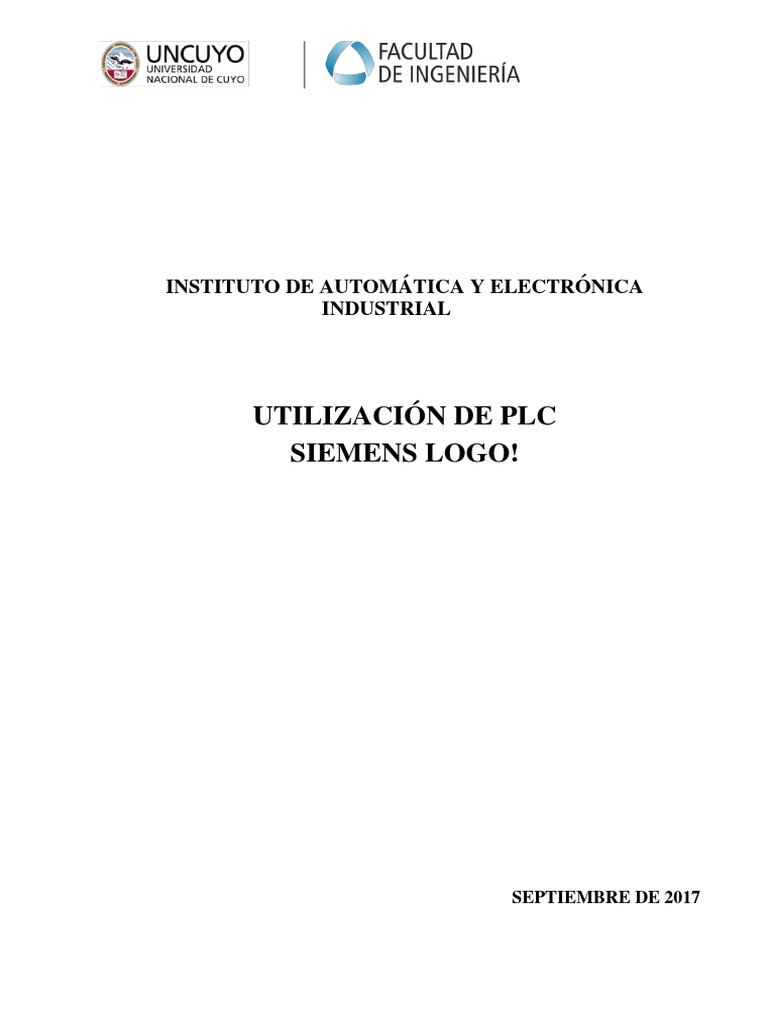 Guia de PLC Logo - r1 | Descargar gratis PDF | Controlador lógico ...
