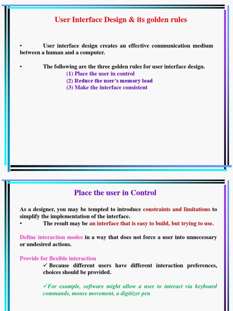User Interface Design | PDF | User Interface | Graphical User Interfaces