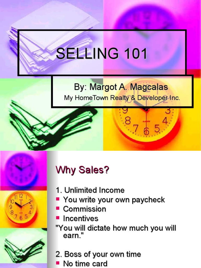Selling 101 | Download Free PDF | Sales | Investing