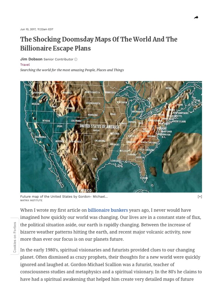 The Shocking Doomsday Maps of The World and The Billionaire Escape ...