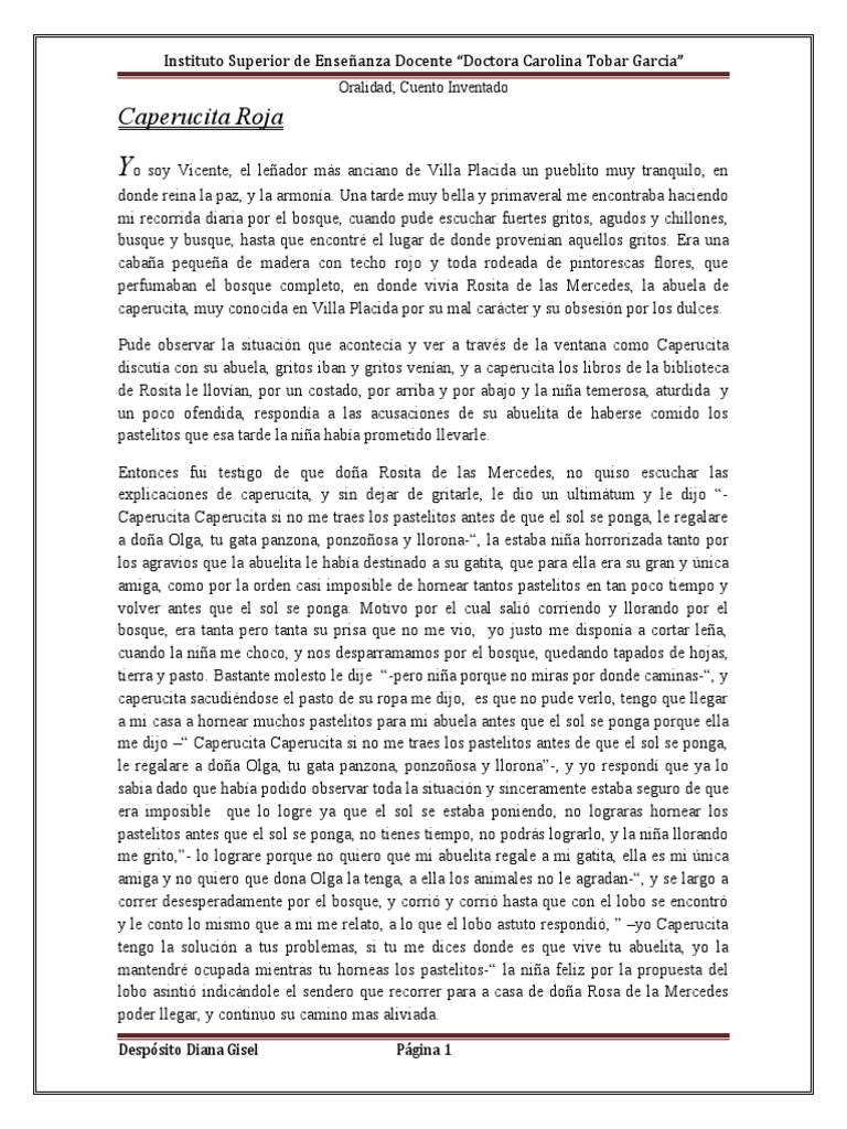 Cuento Inventado | PDF