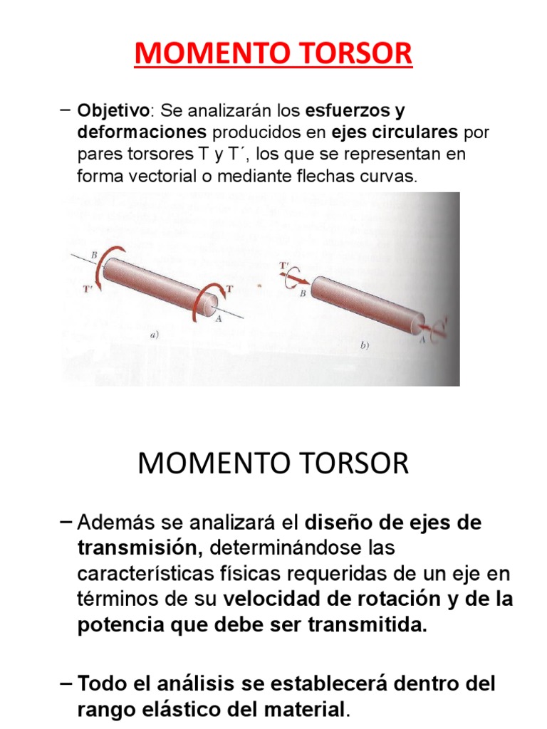 Momento Torsor Estatica y Resistencia de Materiales | PDF | Rotación ...